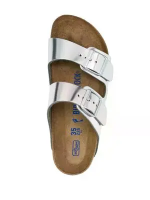 BIRKENSTOCK Buckled Sliders - Metallic