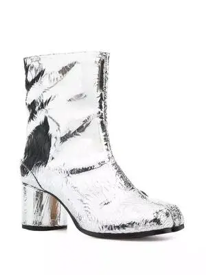 MAISON MARGIELA Tabi 60mm Mirror-effect Ankle Boots