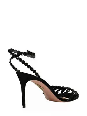 AQUAZZURA 85mm Tequila Sandals - Black