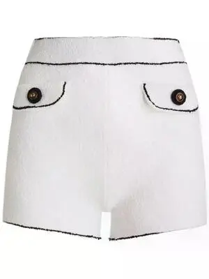Moschino Contrasting-trim Thigh-length Shorts - White