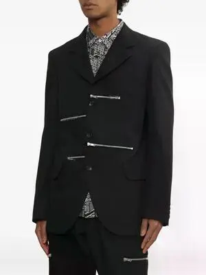 Comme Des Garçons Zip-detailing Blazer