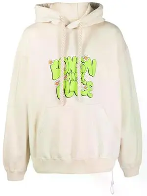 BONSAI Logo-print Cotton Hoodie - Neutrals