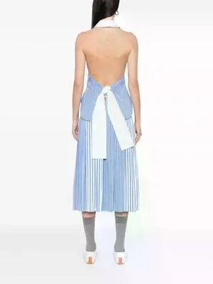 Thom Browne Pinstriped Halter Top - Blue