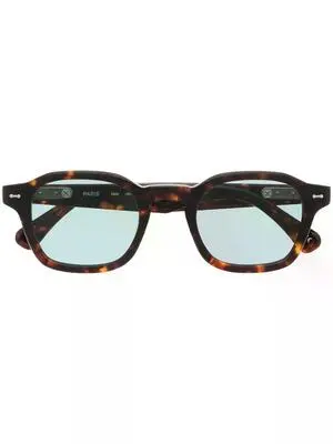 PETER AND MAY Hero Square-frame Sunglasses - Brown