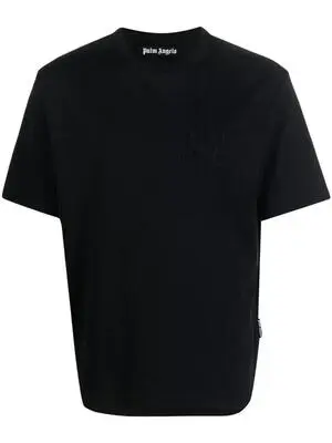 Palm Angels Logo-embroidered T-shirt