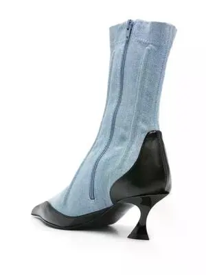 MUGLER 55mm Denim Boots