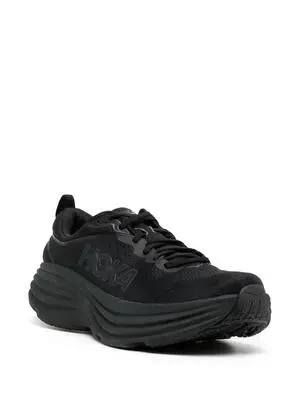 HOKA® Logo-patch Low-top Sneakers - Black