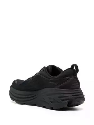 HOKA® Logo-patch Low-top Sneakers - Black