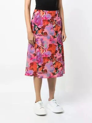 Paul Smith Graphic Print A-line Skirt
