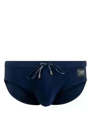 Dolce & Gabbana Dg Essentials High-cut Swimming Trunks - Blue