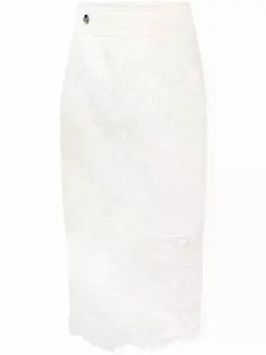 Philipp Plein Lace Midi Skirt