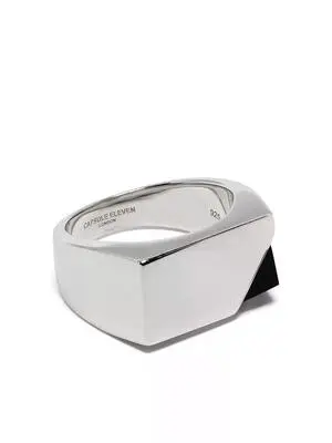 CAPSULE ELEVEN Jewel Beneath Signet Ring - Silver