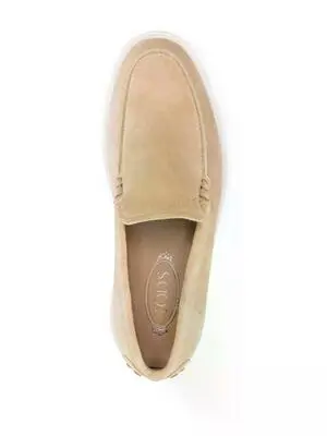 TOD'S Ridged-sole Suede Loafers