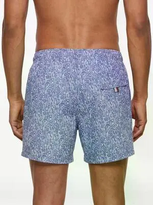 Canali Printed Swim Shorts - Blue
