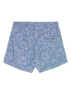 Canali Printed Swim Shorts - Blue