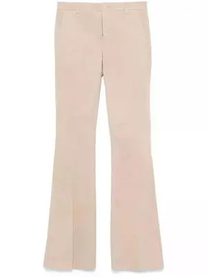 TWINSET Flared Twill Trousers