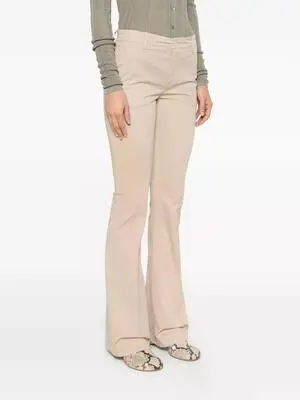 TWINSET Flared Twill Trousers