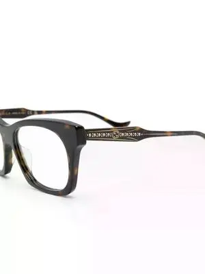 Gucci Tortoiseshell Square-frame Glasses