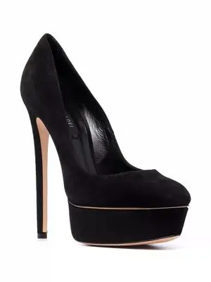 Casadei Flora Suede-leather Pumps