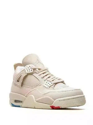 JORDAN Air 4 Canvas Sneakers - Neutrals