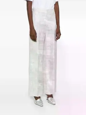 Theory Houndstooth-pattern Trousers