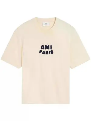 AMI Paris Logo-patch T-shirt