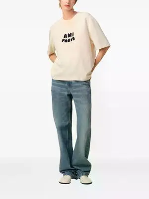 AMI Paris Logo-patch T-shirt