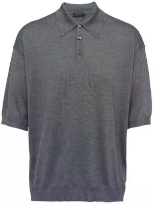 Prada Silk Polo Shirt