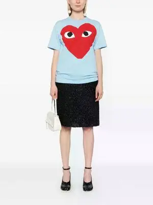 Play Comme Des Garcon Heart-print T-shirt