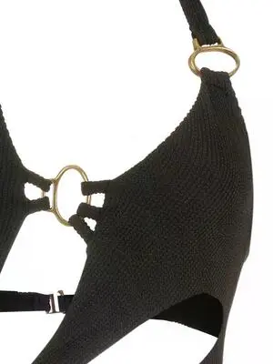 AMIR SLAMA Cut-out Halterneck Swimsuit
