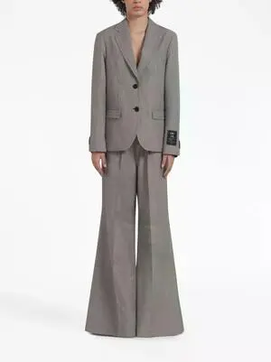 Marni Logo-waistband Checked Trousers - Multicolour
