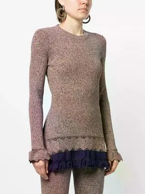 Ulla Johnson Ribbed Ruffle-trim Jumper