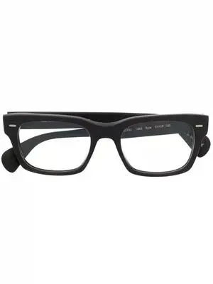Oliver Spencer Ryce Square-frame Glasses - Black