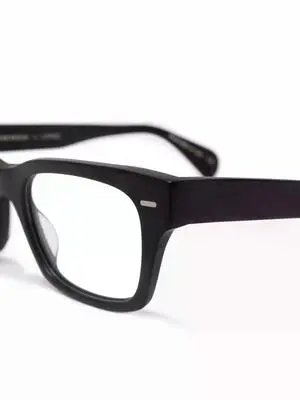 Oliver Spencer Ryce Square-frame Glasses - Black