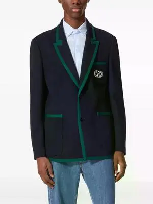 Valentino Garavani Vlogo Signature Single-breasted Blazer