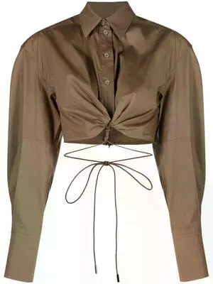 Jacquemus La Chemise Plidao Cropped Shirt