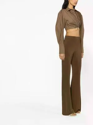 Jacquemus La Chemise Plidao Cropped Shirt