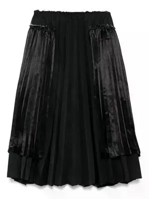 Comme Des Garçons Pleated Midi Skirt