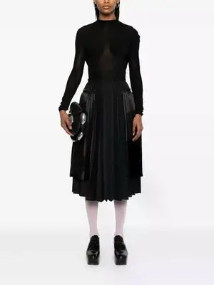 Comme Des Garçons Pleated Midi Skirt