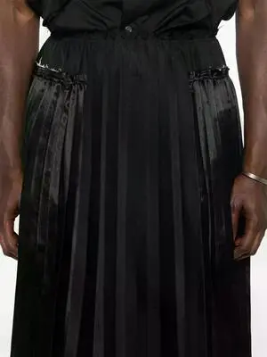Comme Des Garçons Pleated Midi Skirt