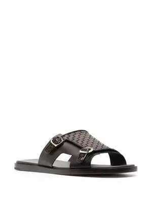 Santoni Flat Leather Sandals