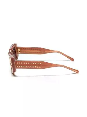 Valentino Garavani Rockstud-embellished Sunglasses - Brown