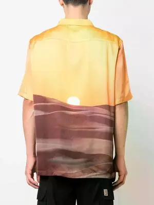 BLUE SKY INN Landscape-print Short-sleeve Shirt