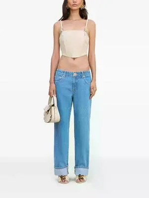 Cult Gaia Loren Crop Top - Neutrals