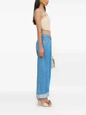 Cult Gaia Loren Crop Top - Neutrals