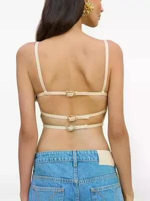 Cult Gaia Loren Crop Top - Neutrals