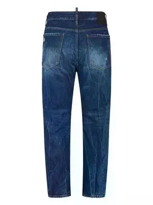 Dsquared2 Icon Print Straight Leg Jeans
