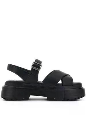Hogan Crossover-straps Flat Sandals