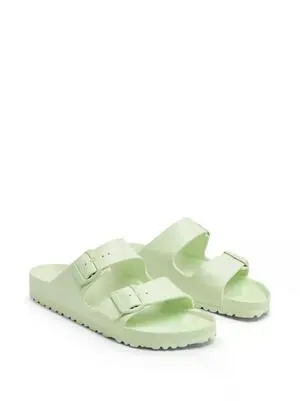 BIRKENSTOCK Buckled Flat Slides - Green