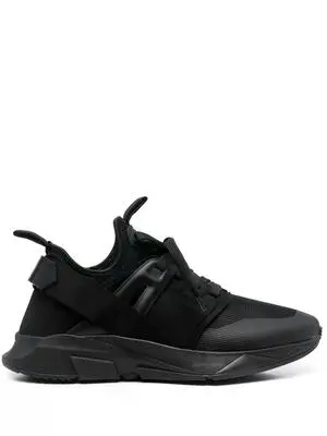 TOM FORD Jago Logo-patch Lace-up Sneakers - Black